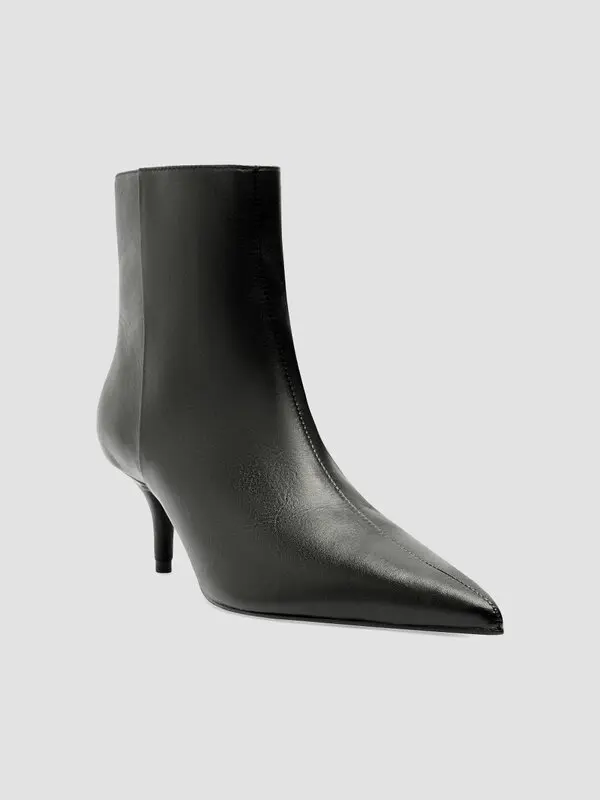 Schutz Mikki Mid 65mm Leather Stiletto Booties