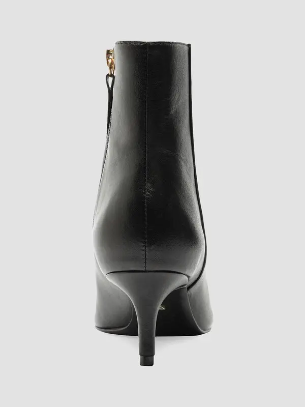 Schutz Mikki Mid 65mm Leather Stiletto Booties