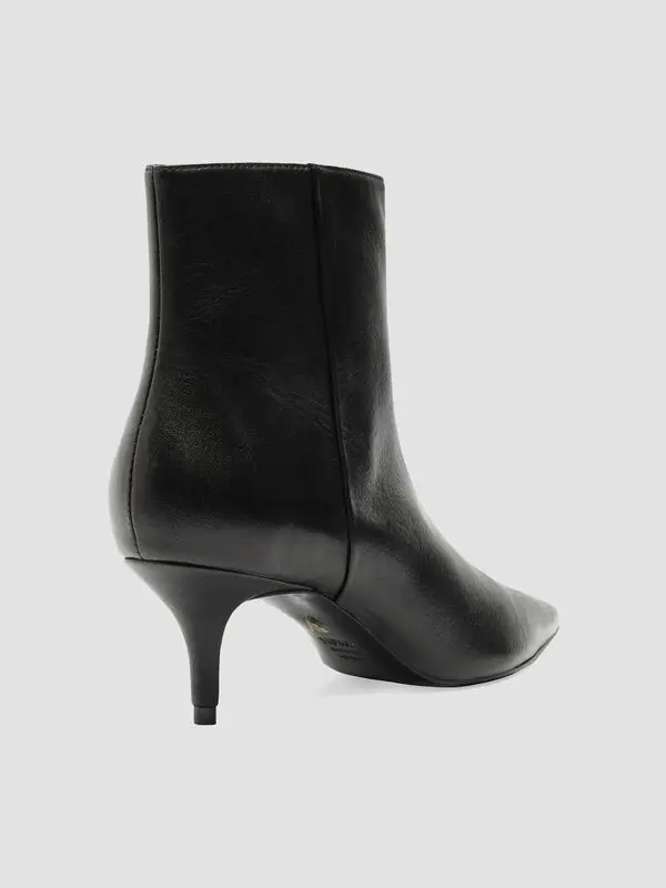 Schutz Mikki Mid 65mm Leather Stiletto Booties