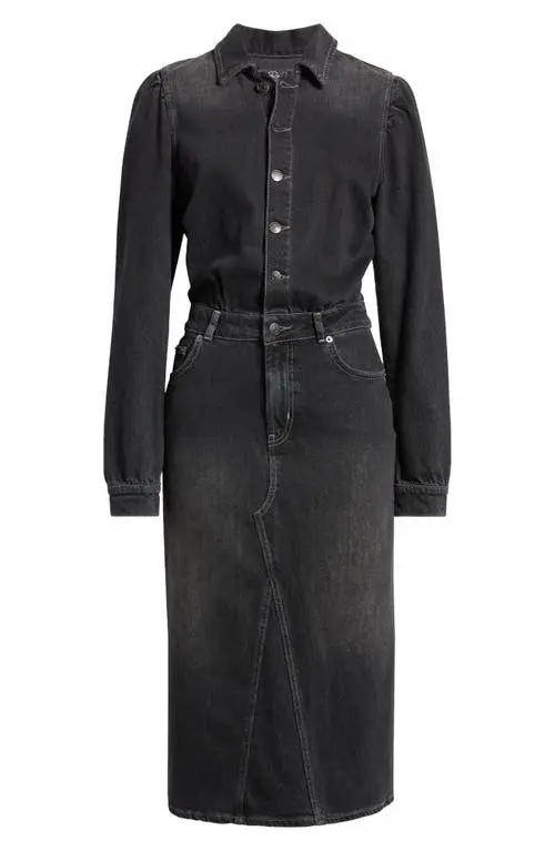 Rails Beverly Long Sleeve Denim Shirt Dress In Eclipse - 25% Off |  Editorialist