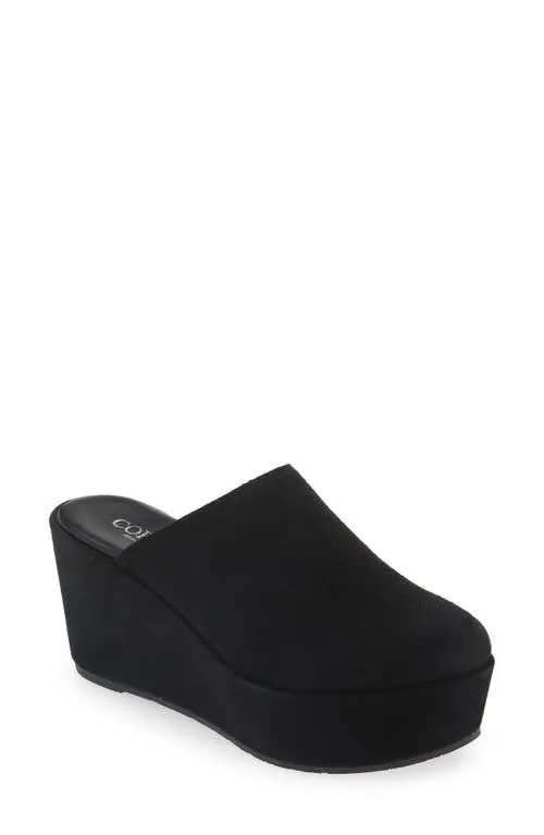 Cordani Jules Platform Mule - Black Suede