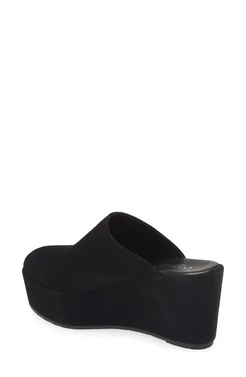 Cordani Jules Platform Mule - Black Suede