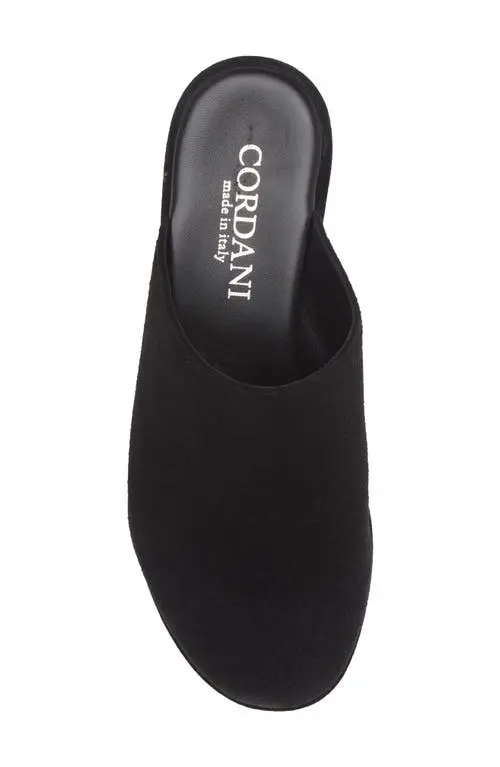 Cordani Jules Platform Mule - Black Suede