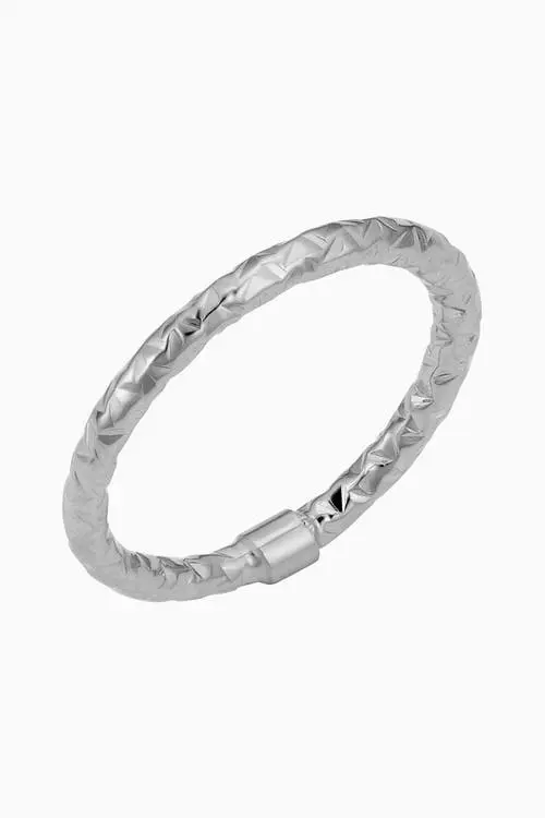 ORADINA 14k Celebration Stack Ring - White Gold
