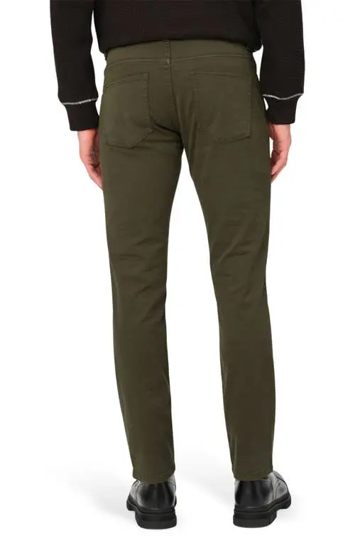 Warp + Weft Slim Fit Twill Pants - Thyme