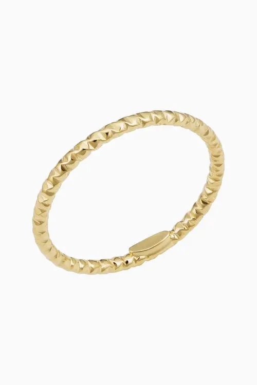 ORADINA 14k Skyline Band Ring - Yellow Gold