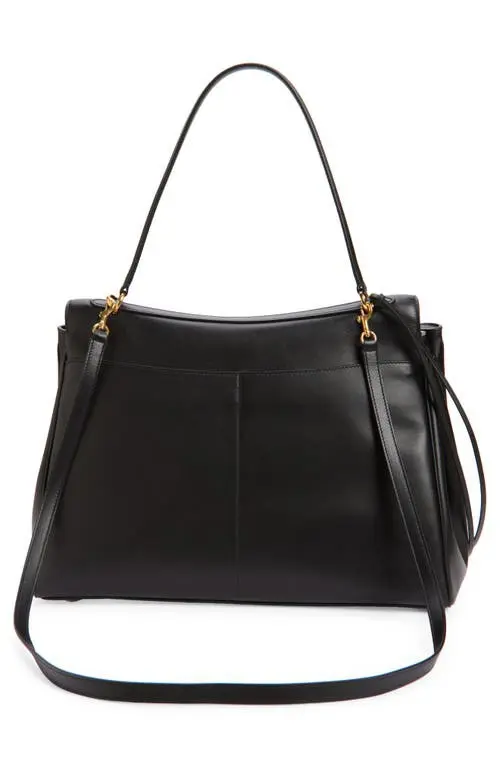 Balenciaga Large Rodeo Leather Shoulder Bag - 1000 Black