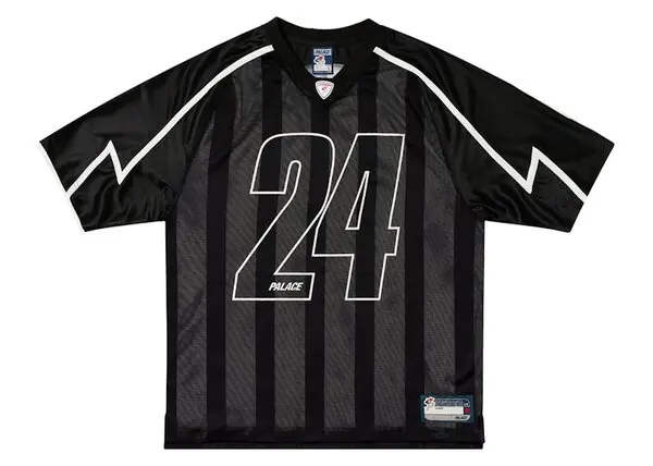 PALACE Striped Mesh Jersey - Black