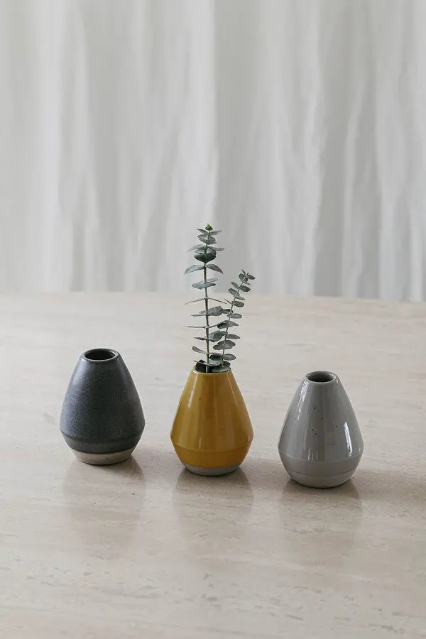 Velvet By Graham & Spencer Ceramic Bud Vase - Natural
