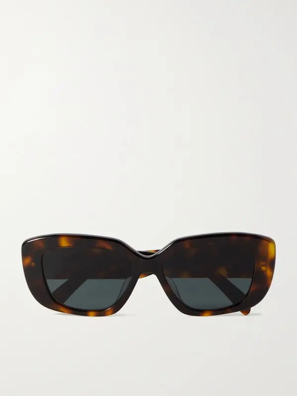 Celine Triomphe Rectangular Sunglasses - Tortoiseshell