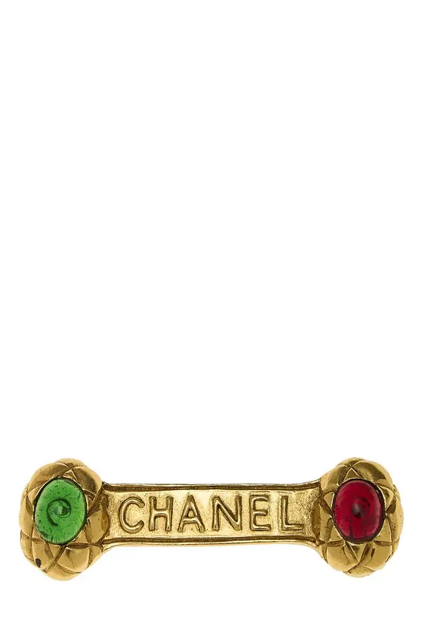 Chanel Gripoix Pin - Gold