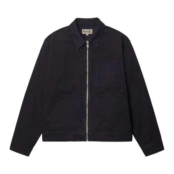 StÜssy Zip Work Jacket - Black