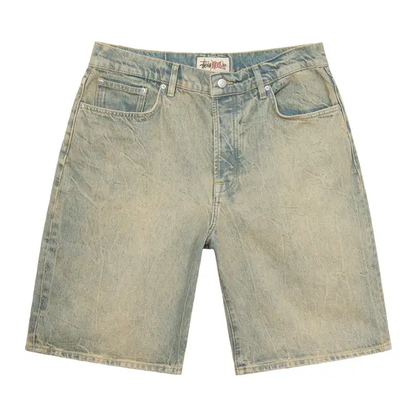 StÜssy Sandwash Denim Big Ol' Shorts - Blue