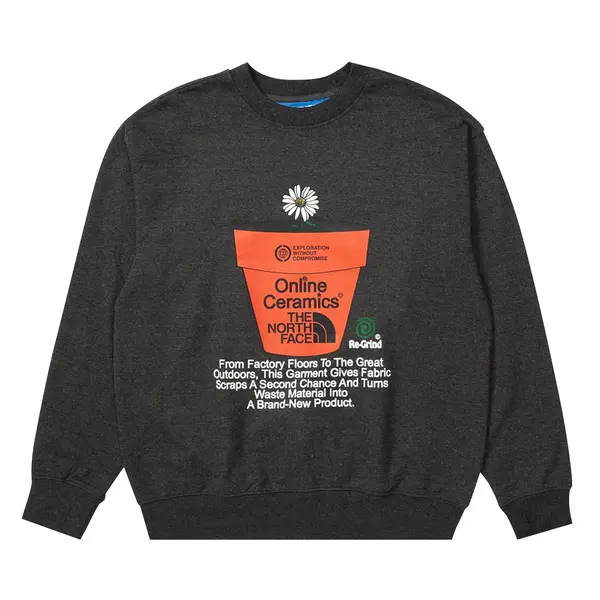 The North Face X Online Ceramics Graphic Crew Sweatshirt - Black