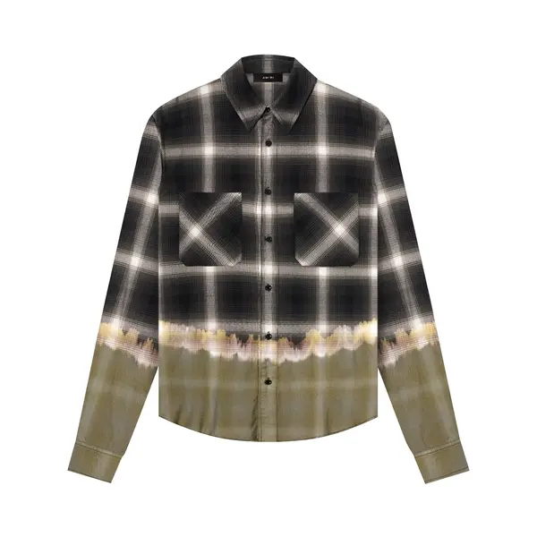 Amiri Bleach Bandana Plaid Shirt