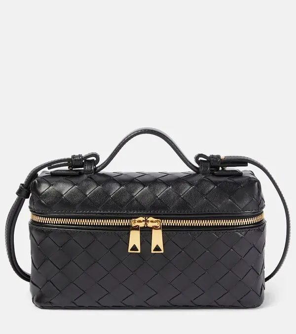Bottega Veneta Intrecciato Leather Tote Bag - Black