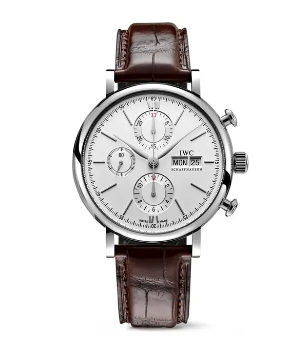 IWC SCHAFFHAUSEN Stainless Steel Portofino Chronograph Watch - White