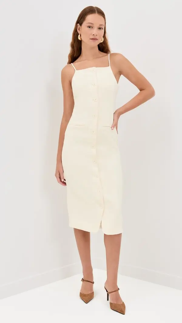 una midi dress Steve Madden Una Stripe Sleeveless Midi Dress