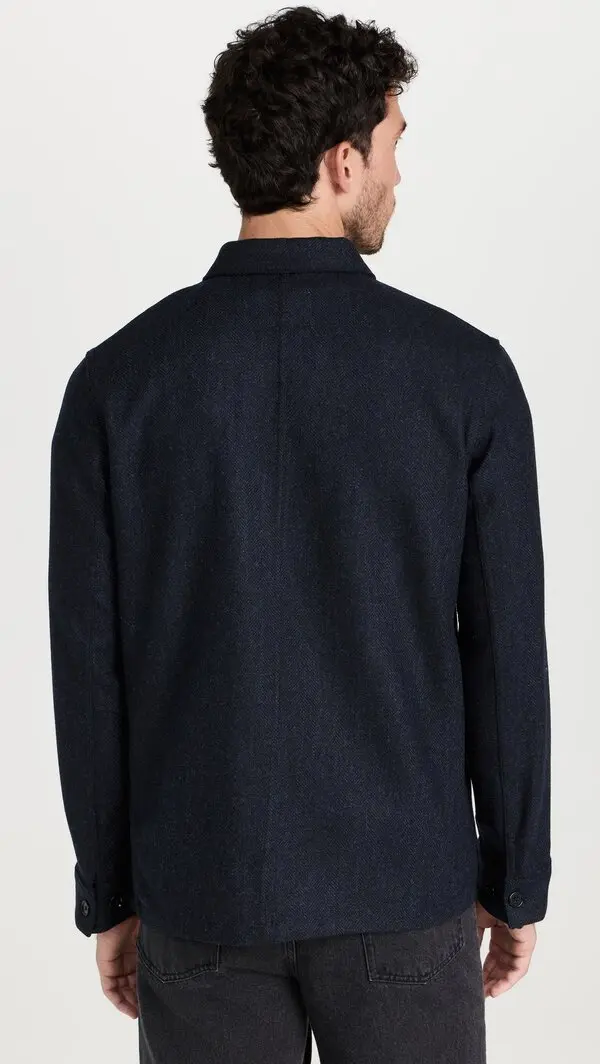 Portuguese Flannel Labura Herringbone Wool Jacket