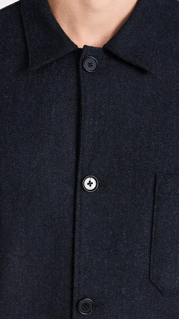 Portuguese Flannel Labura Herringbone Wool Jacket