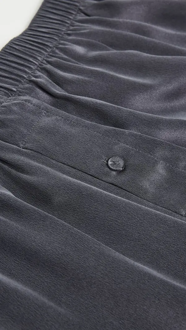 Lunya Washable Silk Boxers - Meditative Grey