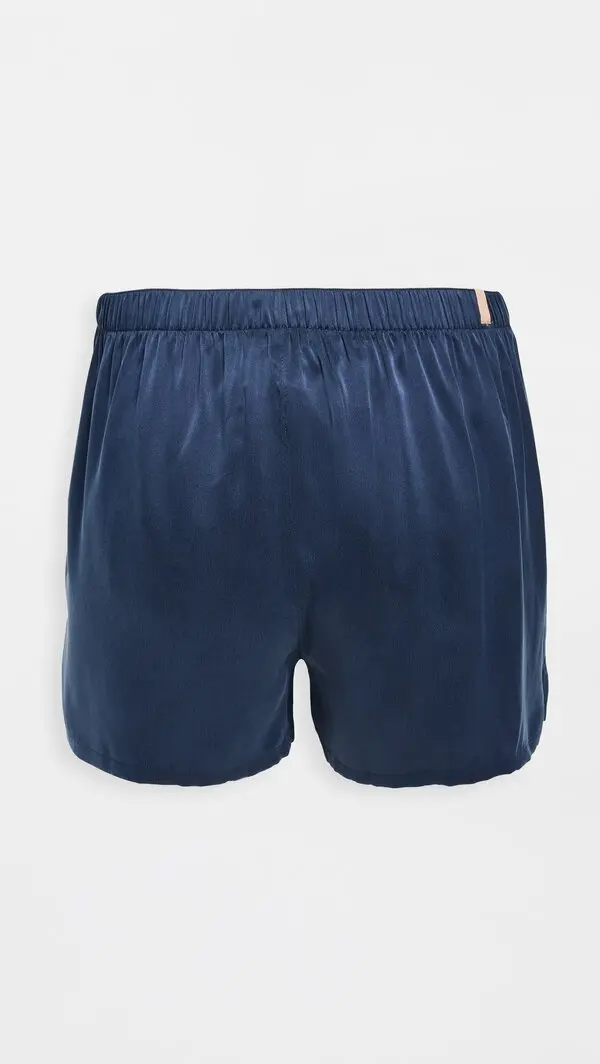 Lunya Washable Silk Boxers - Deep Blue