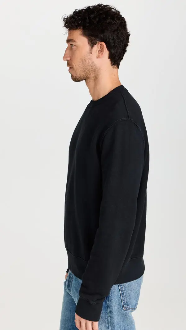 Citizens Of Humanity Vintage Fleece Crewneck Sweatshirt - Washed Black