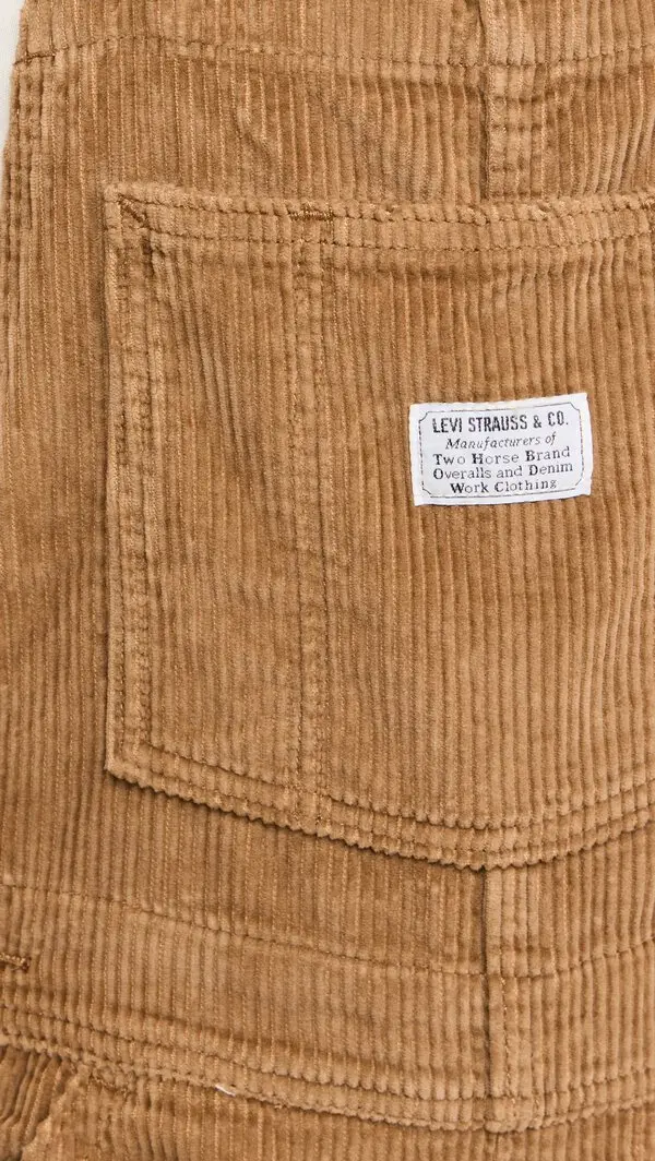 LEVI'S Full Length Baggy Corduroy Overalls