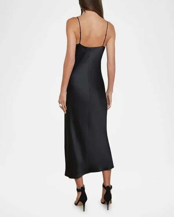 L & APOS;AGENCE L'agence Seridie Mid-length Silk Slip Dress