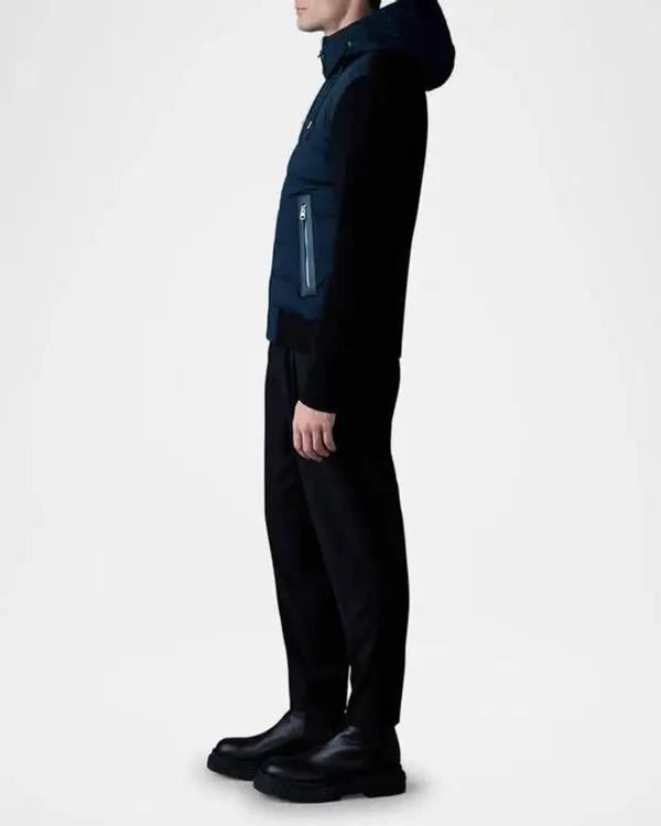 Mackage Andrew Hybrid Down Jacket - Navy