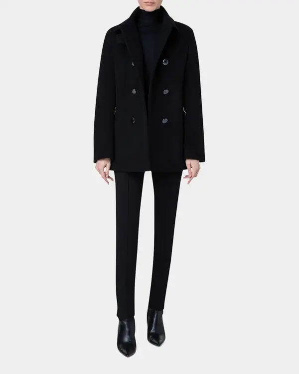 Akris Cashmere And Virgin Wool-blend Top Coat - Black