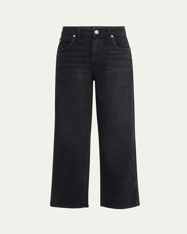 AMO Billie Wide-leg Cropped Jeans