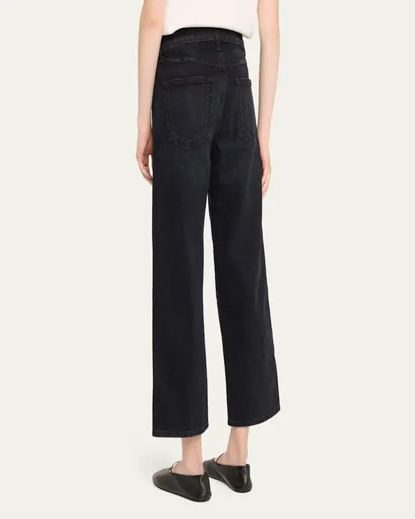AMO Billie Wide-leg Cropped Jeans