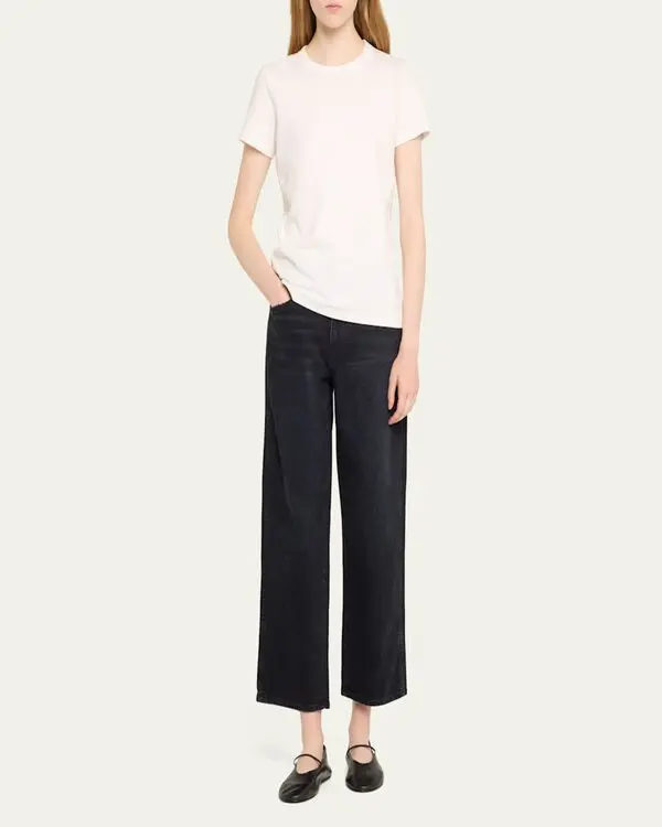 AMO Billie Wide-leg Cropped Jeans