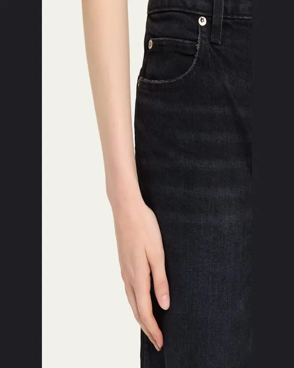 AMO Billie Wide-leg Cropped Jeans