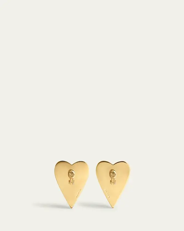 Alaïa Heart Bombe Earrings - Transparent