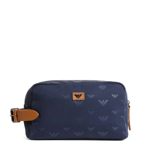 Emporio Armani Logo Pouch - Blue