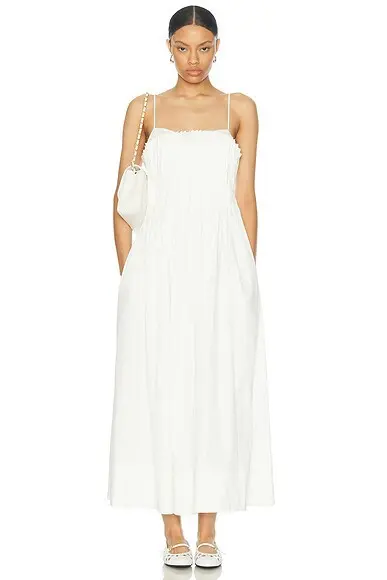 Lpa Annalie Midi Dress - White