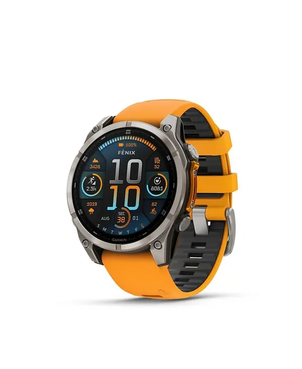 GARMIN 47mm Smartwatch With Amoled Display - Orange