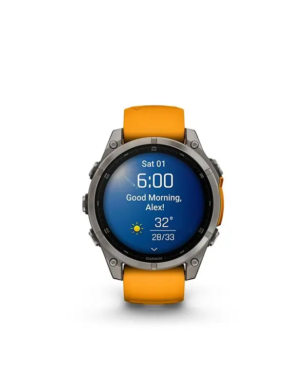 GARMIN 47mm Smartwatch With Amoled Display - Orange