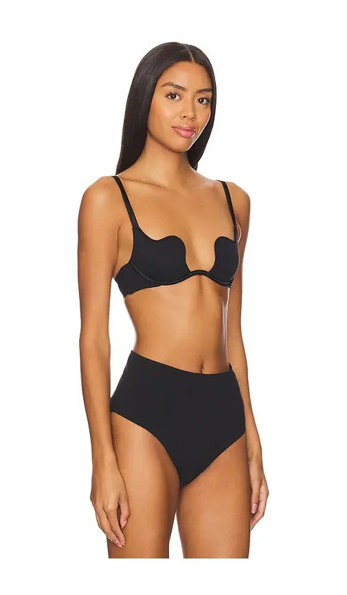 FLEUR DU MAL Le Stretch Micro U-plunge Bra - Black
