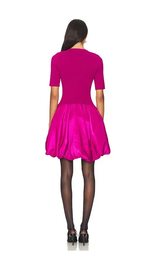 Simkhai Kenny Bubble Mini Dress - Magenta