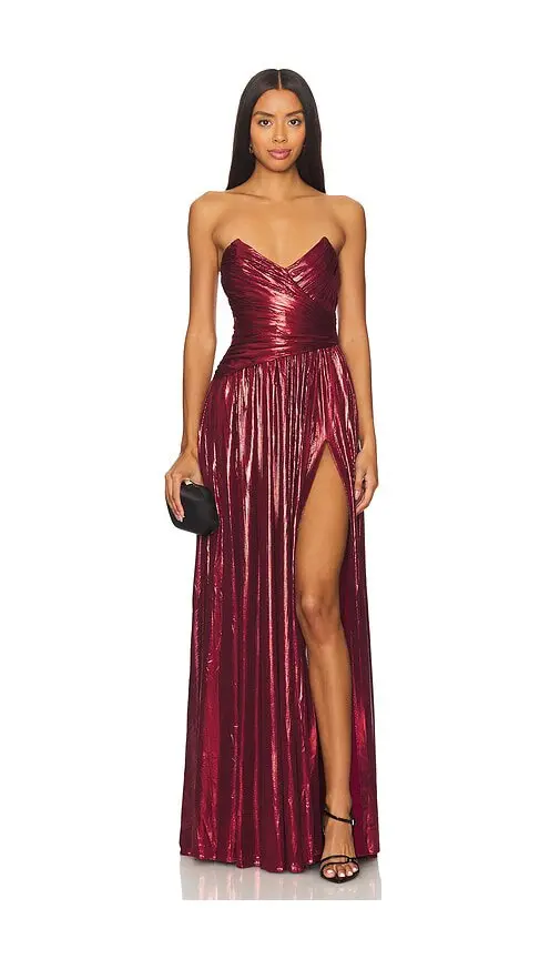 Retrofete Waldorf Maxi Dress - Port - 15% Off | Editorialist