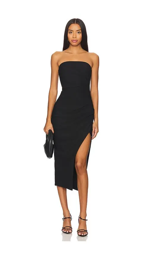 elliatt black midi dress Elliatt Trose Midi Dress In Black M