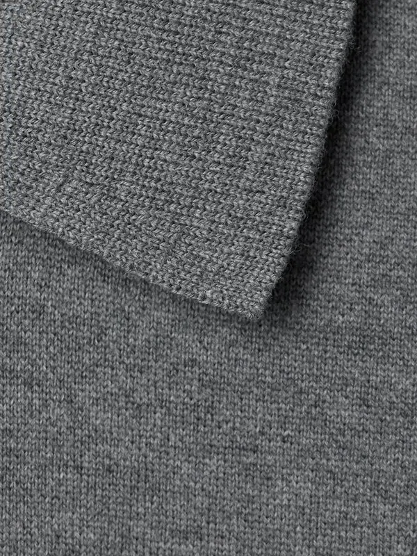 Khaite Gulliame Wool-blend Polo Top