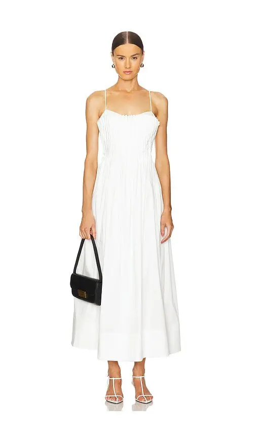 Lpa Annalie Midi Dress - White