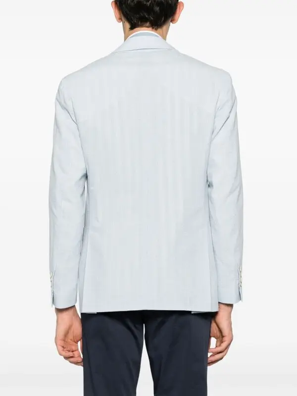 LARDINI Striped Single-breasted Blazer