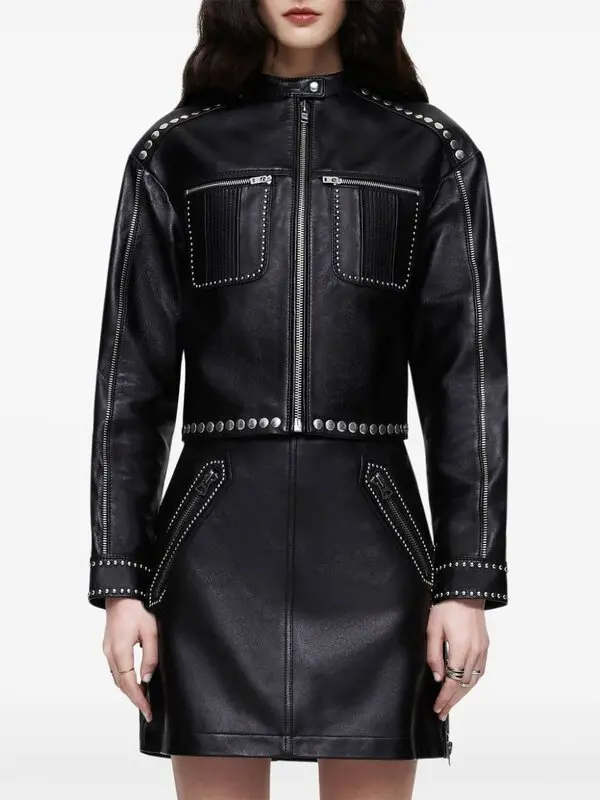 RE/DONE Stud-embellished Biker Jacket
