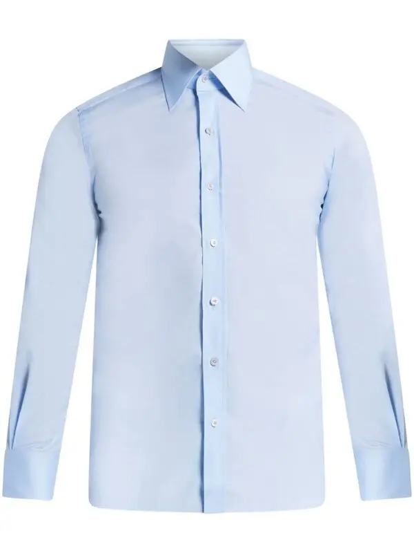 TOM FORD Cotton Shirt - Blue