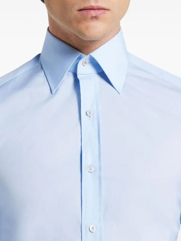 TOM FORD Cotton Shirt - Blue